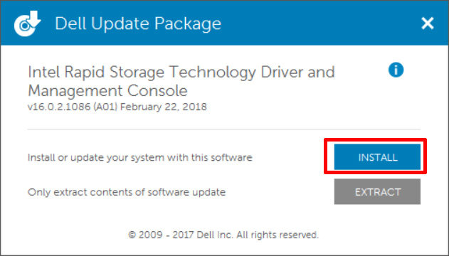 Intel Rapid Storage Technology Driver and Management Console